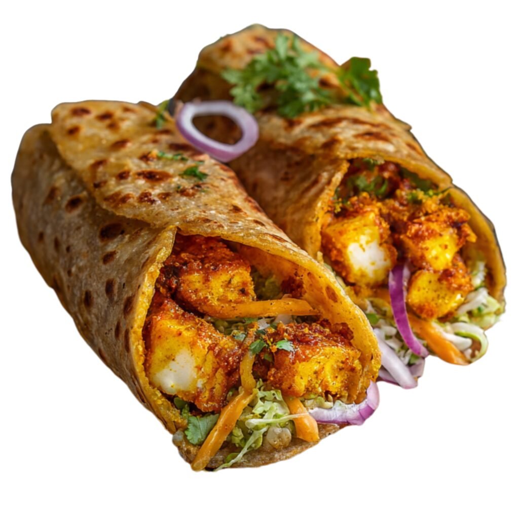 Paneer Tikka Roll - Roti Roll