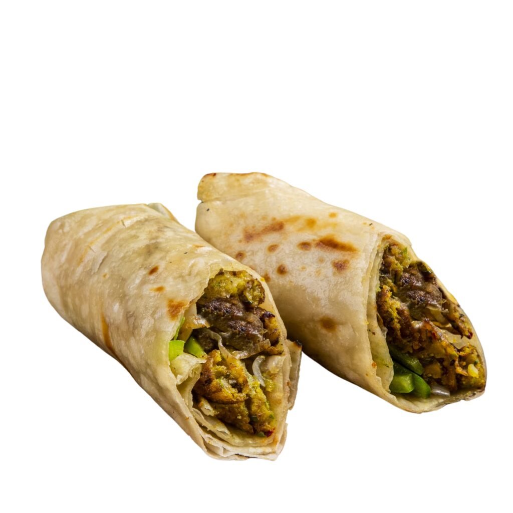 Hara Bhara Kebab Kathi Roll - Roti Roll