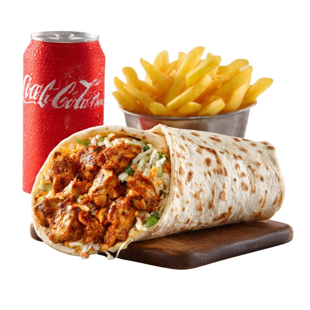 Chicken Tikka Roll Meal - Roti Roll