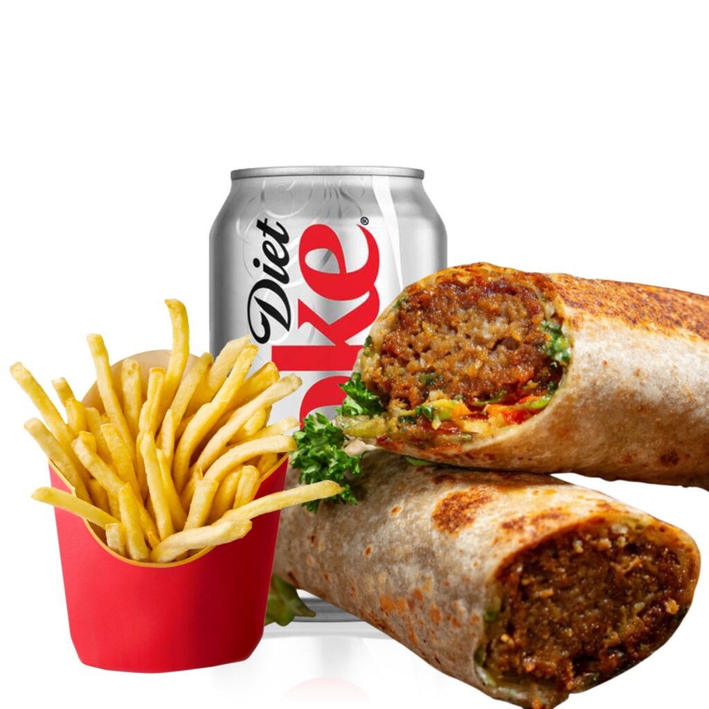 Galouti Kebab Roll Meal - Roti Roll