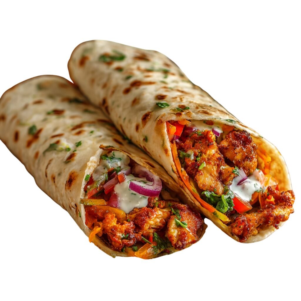 Chicken 65 Kathi Roll - Roti Roll