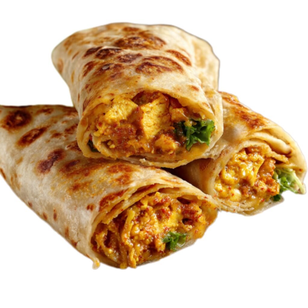Paneer Taka-Tak Kathi Roll - Roti Roll