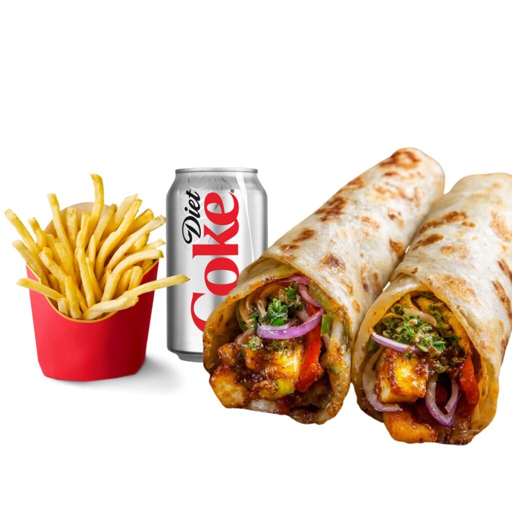 Chilli Paneer Roll Meal - Roti Roll