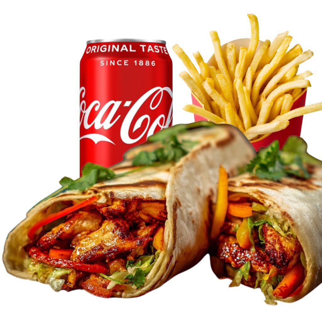 Fajita Chicken Kathi Roll Meal - Roti Roll