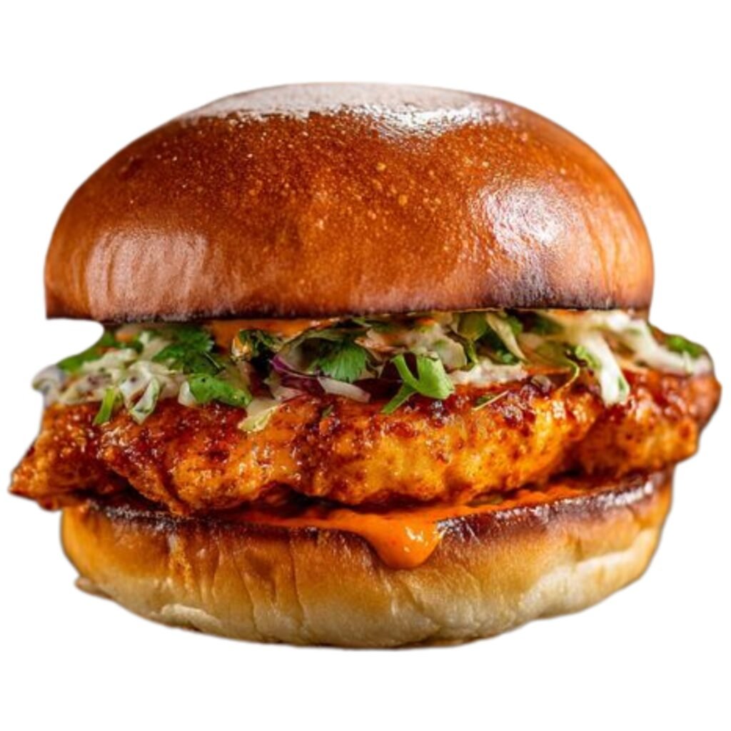 Butter Chicken Burger - Roti Roll